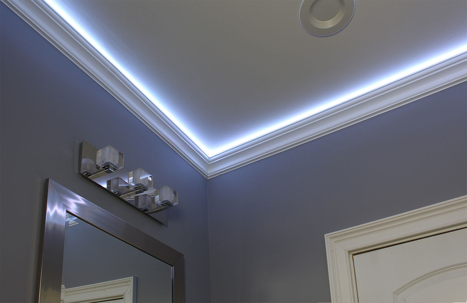 Easy Crown Molding D-I-Y peel & stick crown molding.